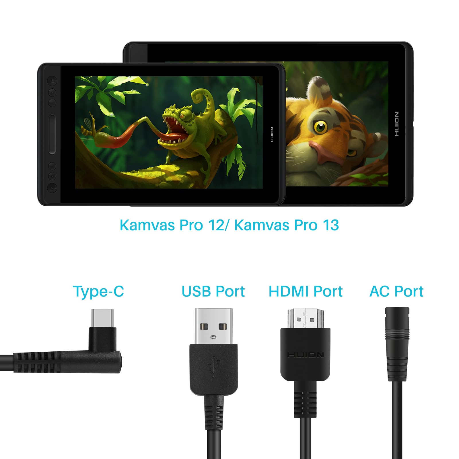 Mua HUION 3-in-1 Cable for KAMVAS Pro 16 Pro 13 GT-133 and Pro 12 GT ...