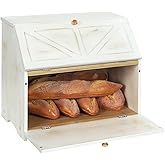 Amazon.com: HOMEKOKO Double Layer Large Bread Box for Kitchen Counter ...