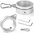 Amazon.com : Anovo Flag Pole Rings, Aluminum Alloy Flagpole Rings 360 ...
