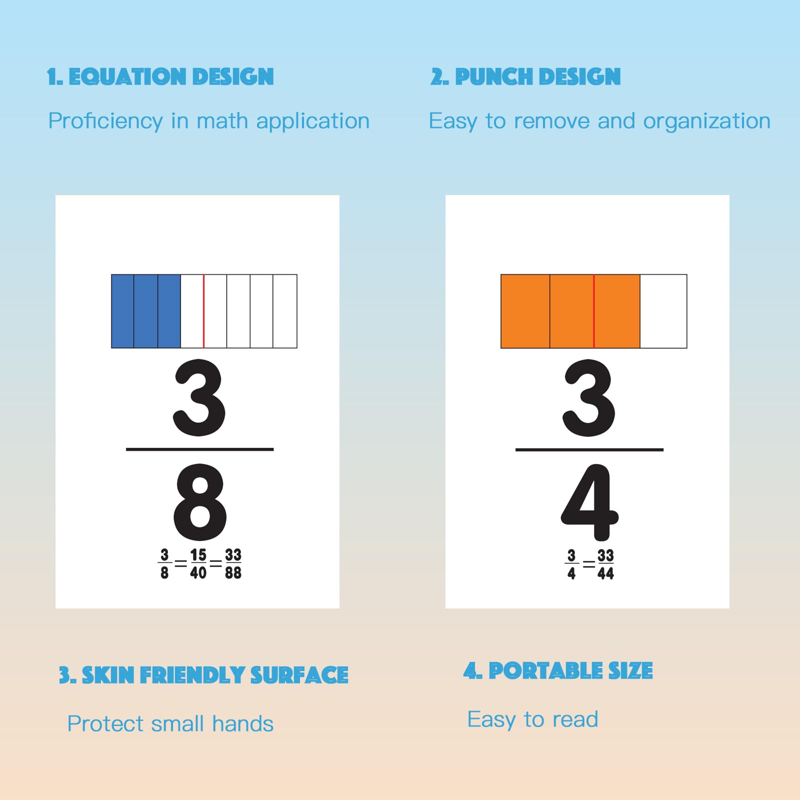 Mua Alened Math Game Fraction War Flash Cards, Fraction Manipulatives ...