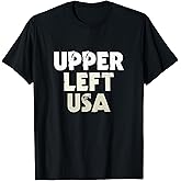 Amazon.com: Upper Left USA T Shirt PNW Pacific Northwest tee T-Shirt ...