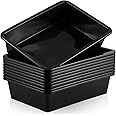 Amazon.com: Kigley 10 Pcs Flat Storage Tray Organizer Bin Letter Size ...