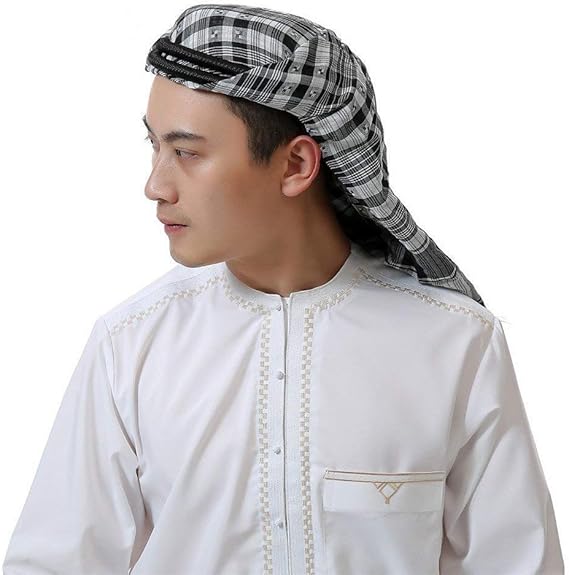 Headgear Men'S Ethno Style Arab Headdress Checkered Classic Special ...