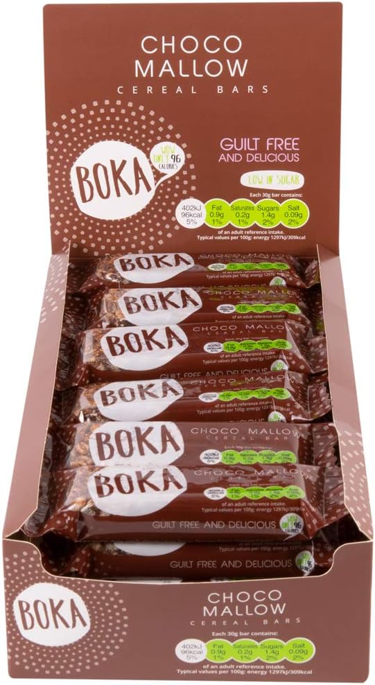 Boka Food - Choco Mallow Cereal Bar | 30g Bars | Pack of 24 ...