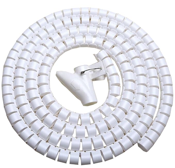 15mm*5M Meta-Cable Spiral Binding - White Cable Tidy Wrap: Amazon.co.uk ...