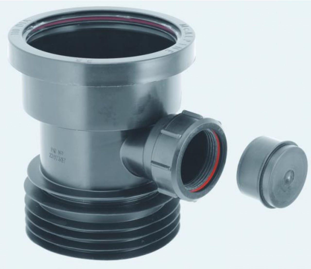 McAlpine Black Drain Connector with Boss – BLBO – BigaMart