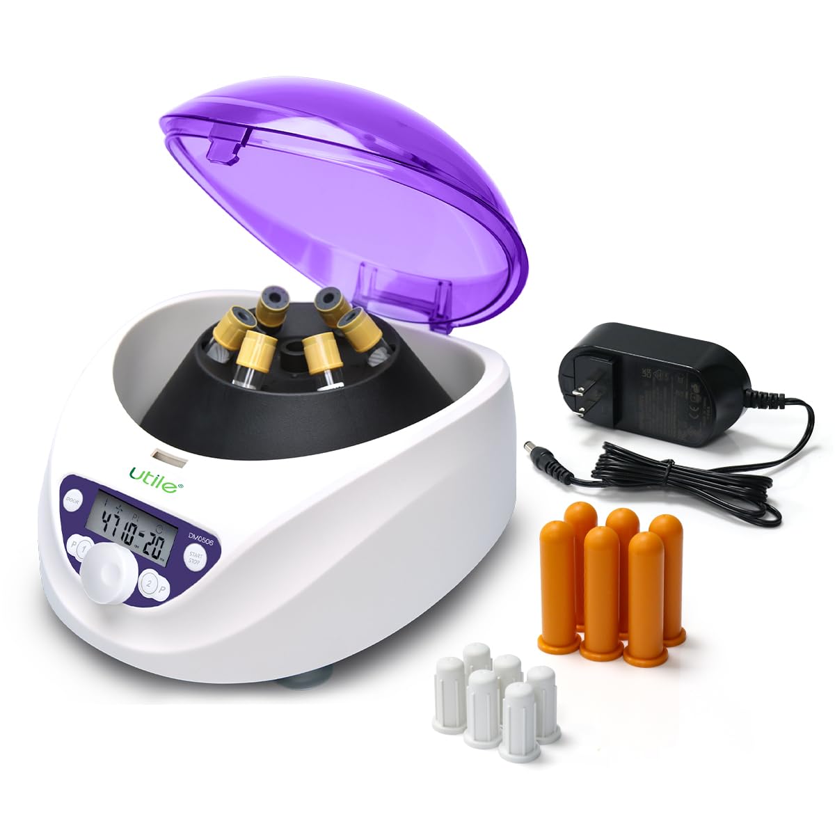 Utile Lab PRP Benchtop Centrifuge Machine with LCD Display, 6x15mL/10mL/7mL/1.5-5ml Lab ...