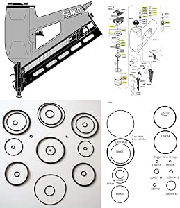 New O-ring Replacement Rebuild Kit For Senco SN4 SN IV Framing Nailer ...