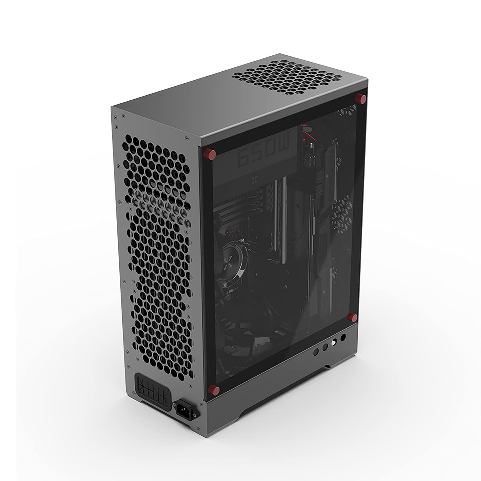 Mua MATX Computer Case Mid Tower, PC Case Aluminum Grey Supporting ATX ...