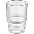 Amazon.com: Bathroom Glass Cup, Aomasi Transparent Toothbrush ...