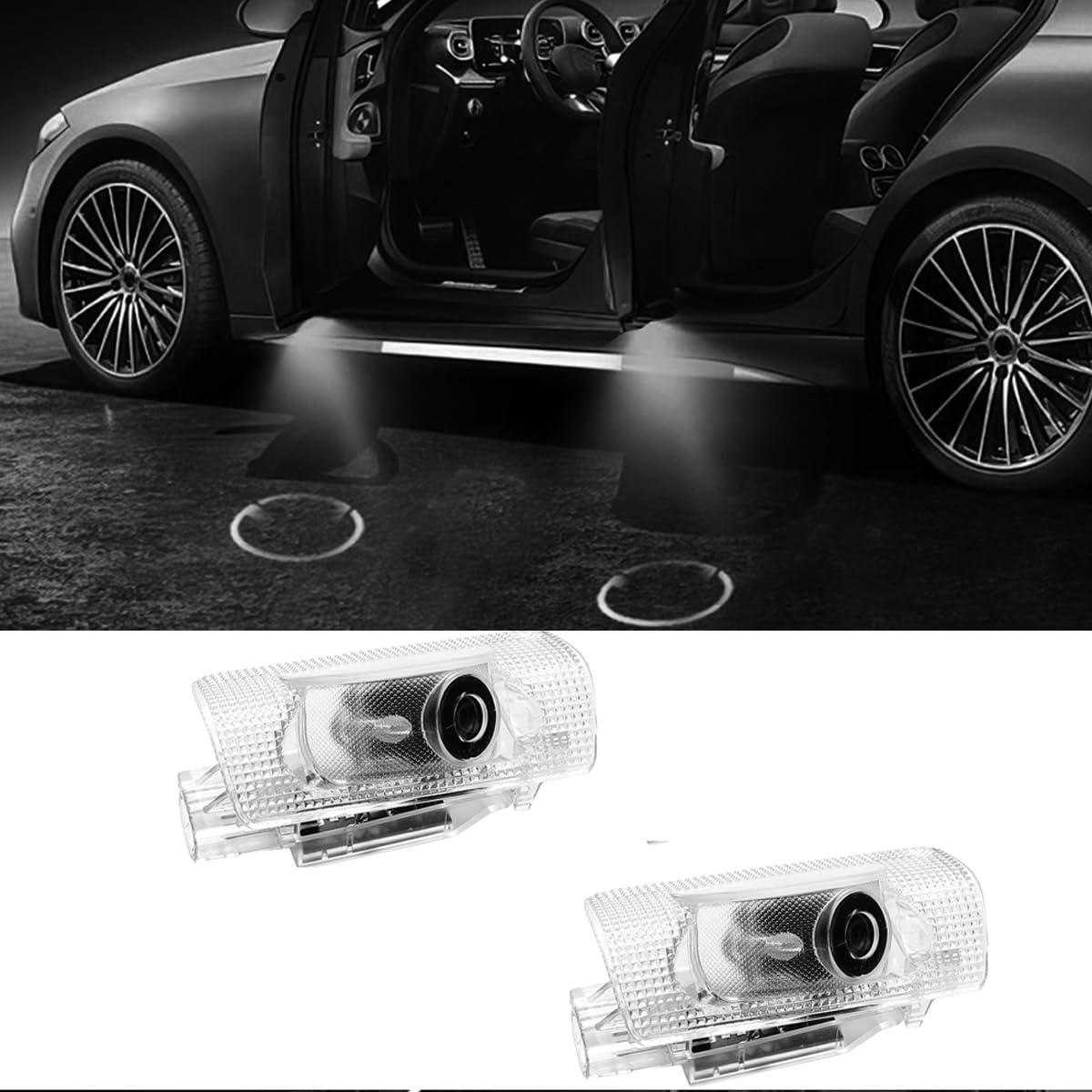 HFYANGZH Never Fade Door Lights Logo Projector Car Courtesy Welcome 3D ...
