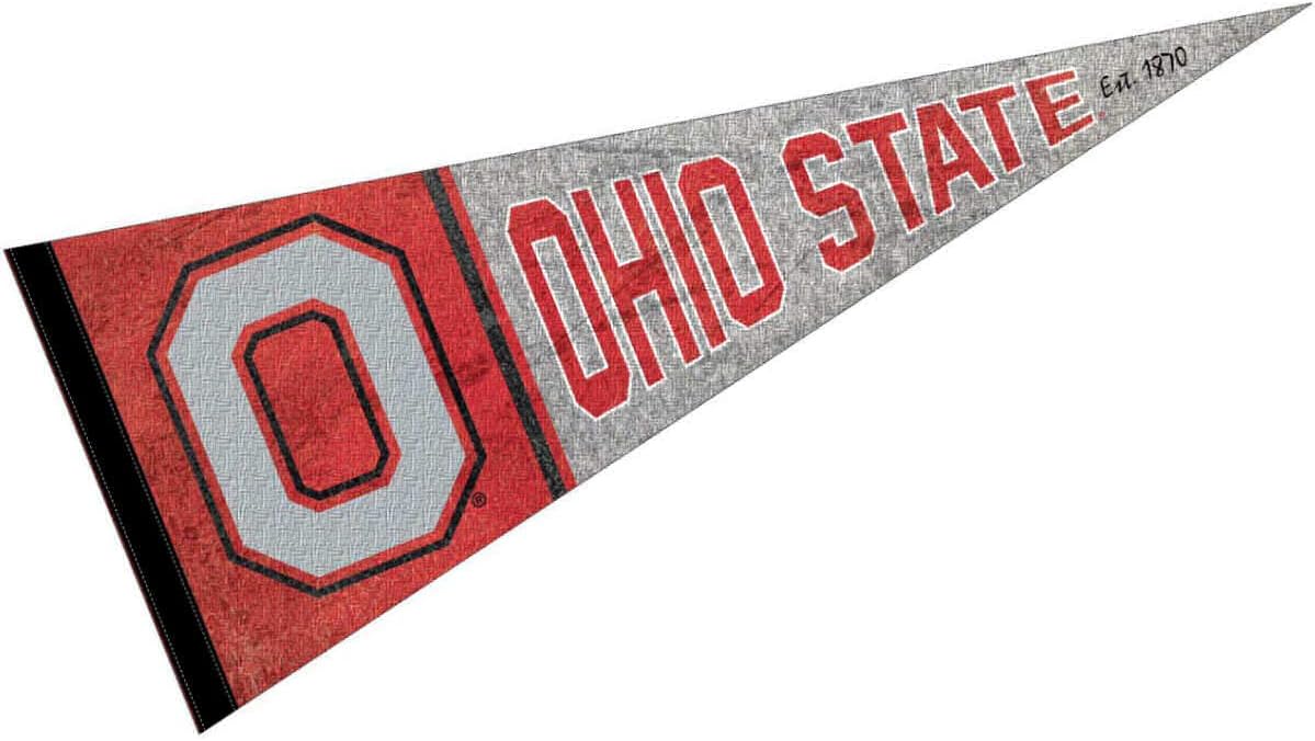 Amazon.com : Ohio State Buckeyes Pennant Throwback Vintage Banner ...