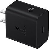 Amazon.com: SAMSUNG 25W USB-C Super Fast Charging Wall Charger - Black (US Version with Warranty ...