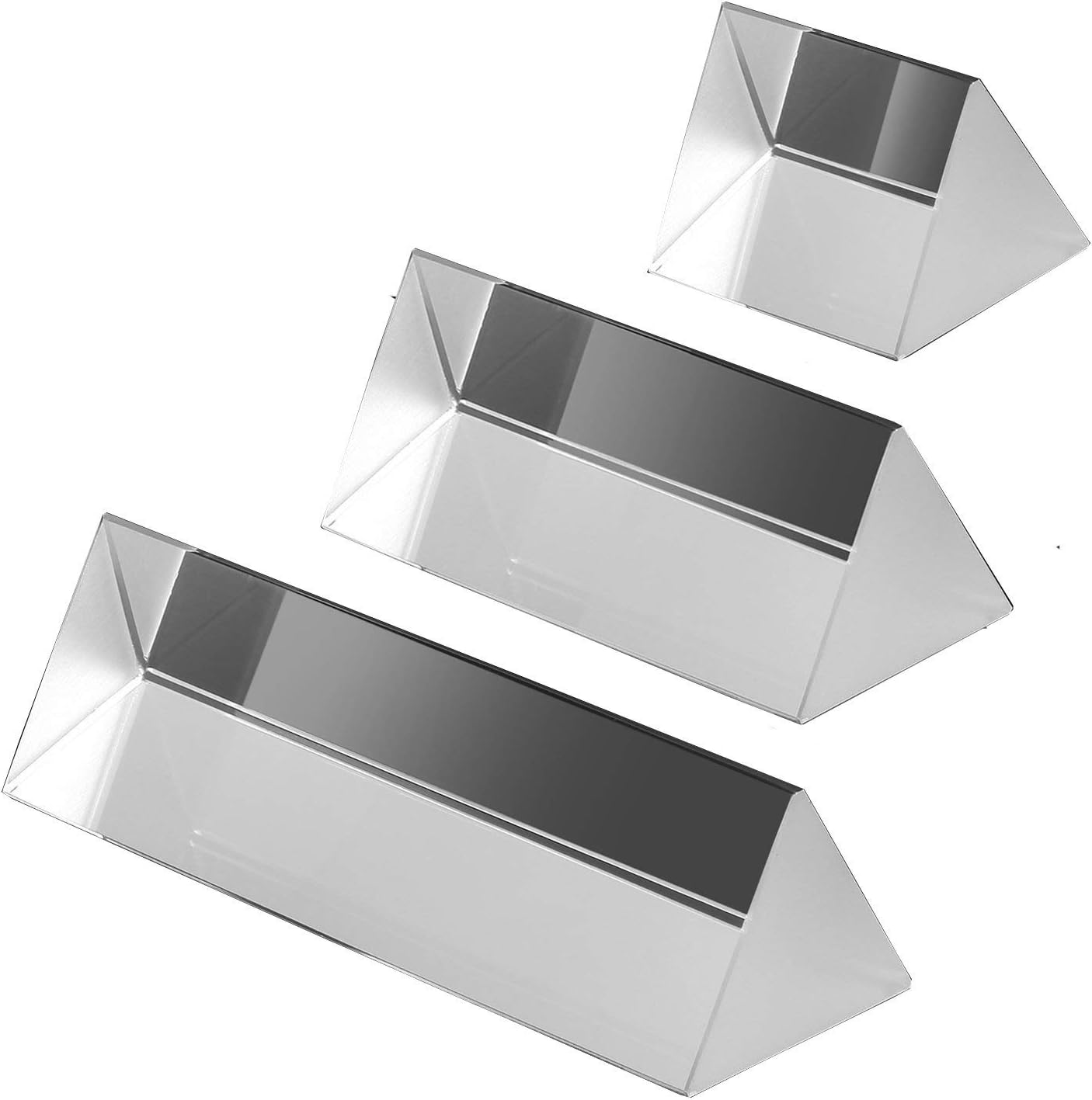 3 Set Kristall Optisches Glas Dreieckigen Prisma zum Unterrichten von ...