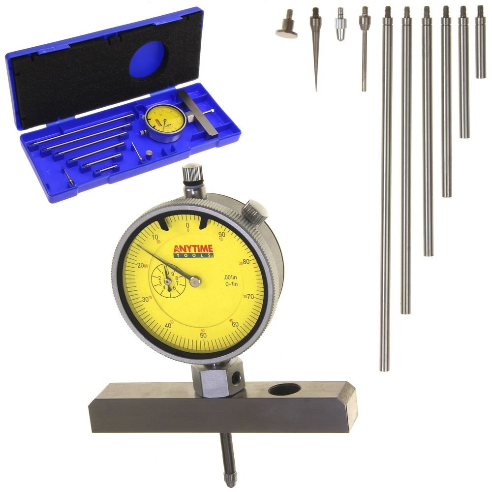 Mua Depth Gauge Dial Indicator 0-22" Measuring Range, 0.001" Resolution ...