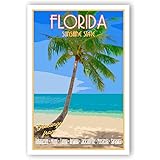 Amazon.com : Florida MAP Postcard Set of 20 Identical Postcards. FL ...