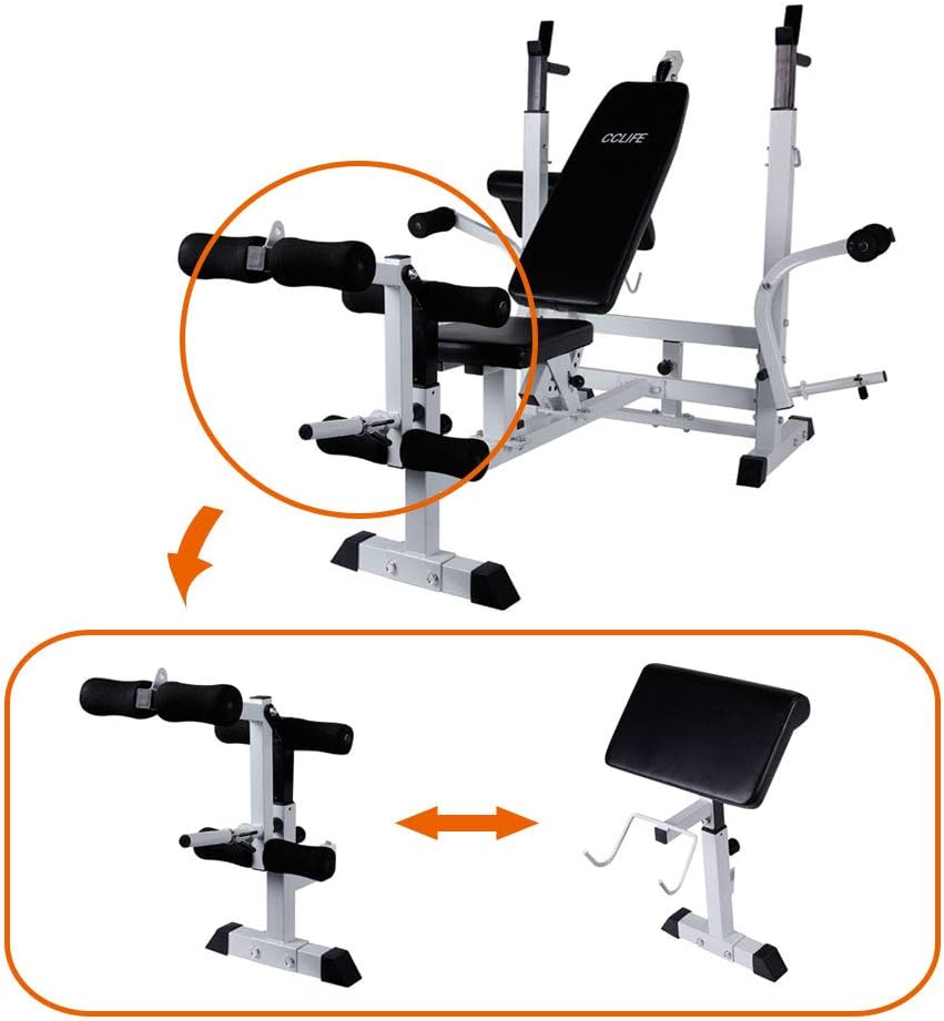 CCLIFE Panca Multifunzione Fitness Palestra con Pesi 15KG: Amazon.it ...