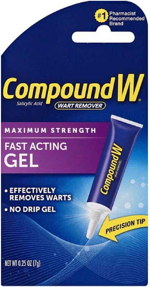 Amazon.com: Compound W Compound W Wart Remover Fast-Acting Gel, 0.25 oz ...
