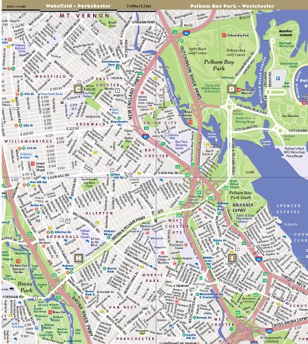 StreetSmart The Bronx Map by VanDam -- Laminated pocket size - Want It All