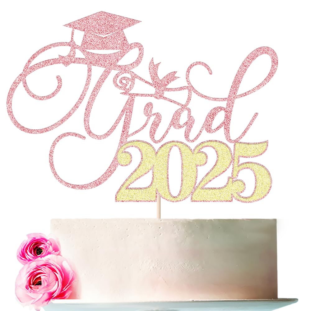 Bejotaa Grad 2025 Cake Topper, Congrats Grad,2025 High School College ...