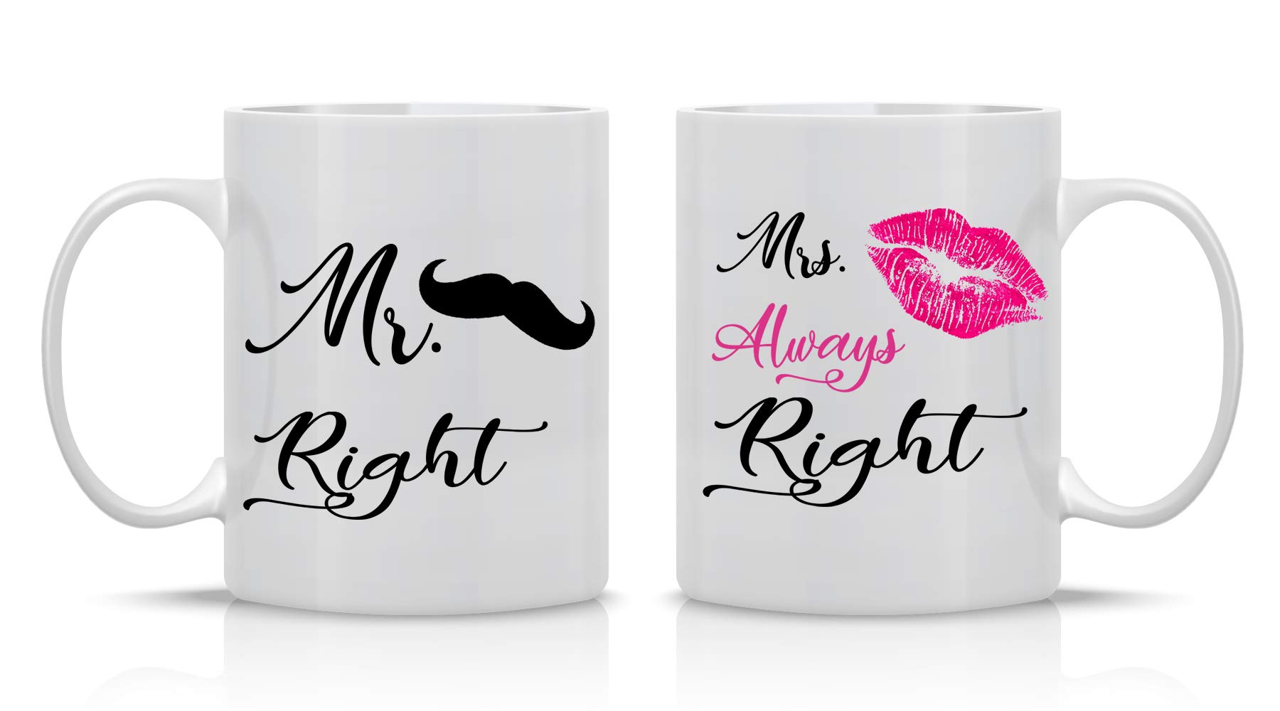 Mua Mr. Right & Mrs. Always Right Couples Mug - Funny Couple Mug (2 ...