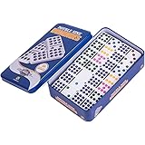 Amazon.com: Pureplay Classic Double 9 Color Dot Dominoes Game Set,55 ...