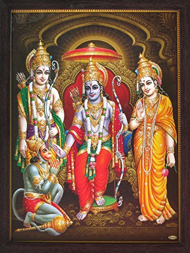 Buy Hanuman Sitting in Ram Darbar and Showing is Dedication Towards His ...