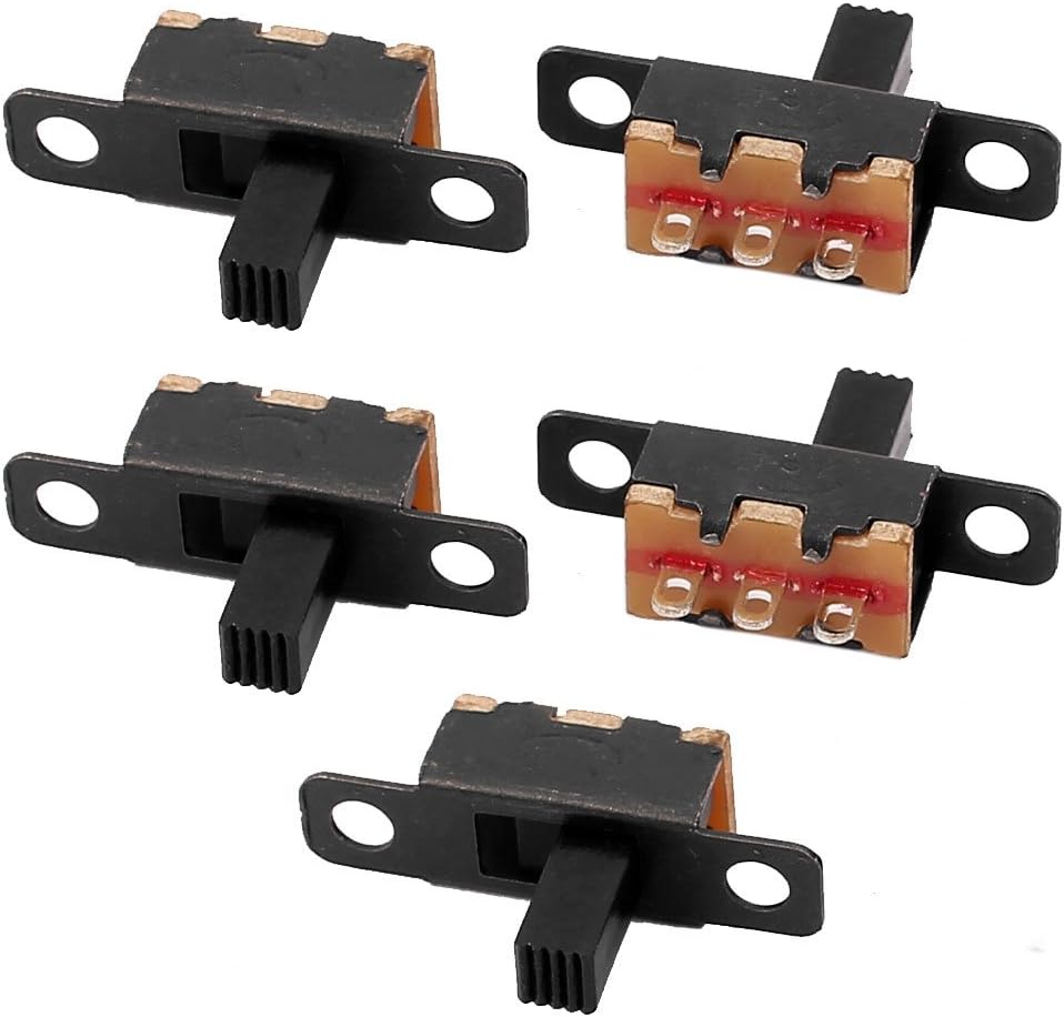 sourcingmap 10Pcs 2 Position 3P SPDT Toggle Slide Switch On-Off PCB for DIY Making Model – BigaMart