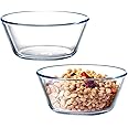 Amazon.com: NUTRIUPS Flat Bottom 4.5in Small Clear Glass Bowls Set of 2 ...