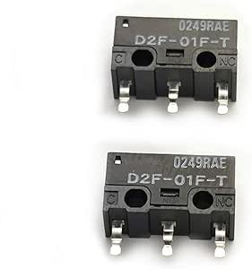 Amazon.com: Qty 2 OMRON D2F-01F-T Micro Switch Microswitch for Razer Logitech Apple Mouse ...