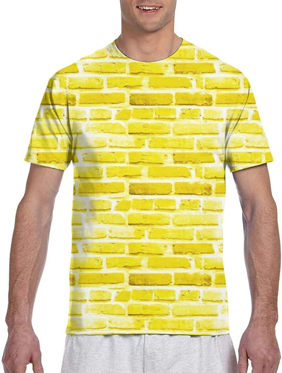 Yellow Brick Road Repeat Pattern Short Sleeve Tee Novelty Teen Unisex T ...