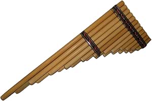 Amazon.com: Pan Flute Siku 23 Pipes Bamboo From Peru Item in USA Case ...