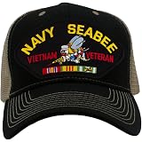 Amazon.com: Navy Seabee Vietnam Veteran Ballcap: Baseball Caps: Clothing