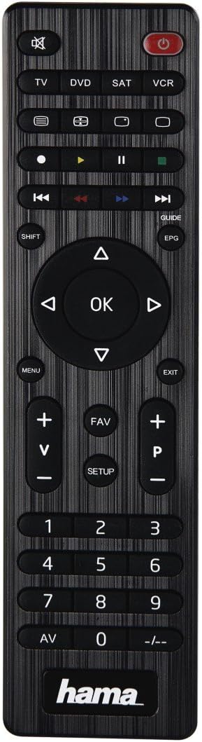 Hama Universal 10 m 4-in-1 Remote Control for TV/DVD/STB/VCR, black ...