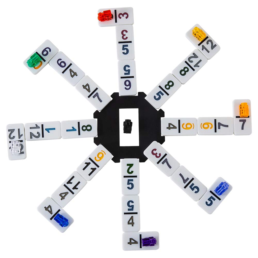 Mua Mexican Train Dominoes with Numbers Double 12 Colored Numerical ...