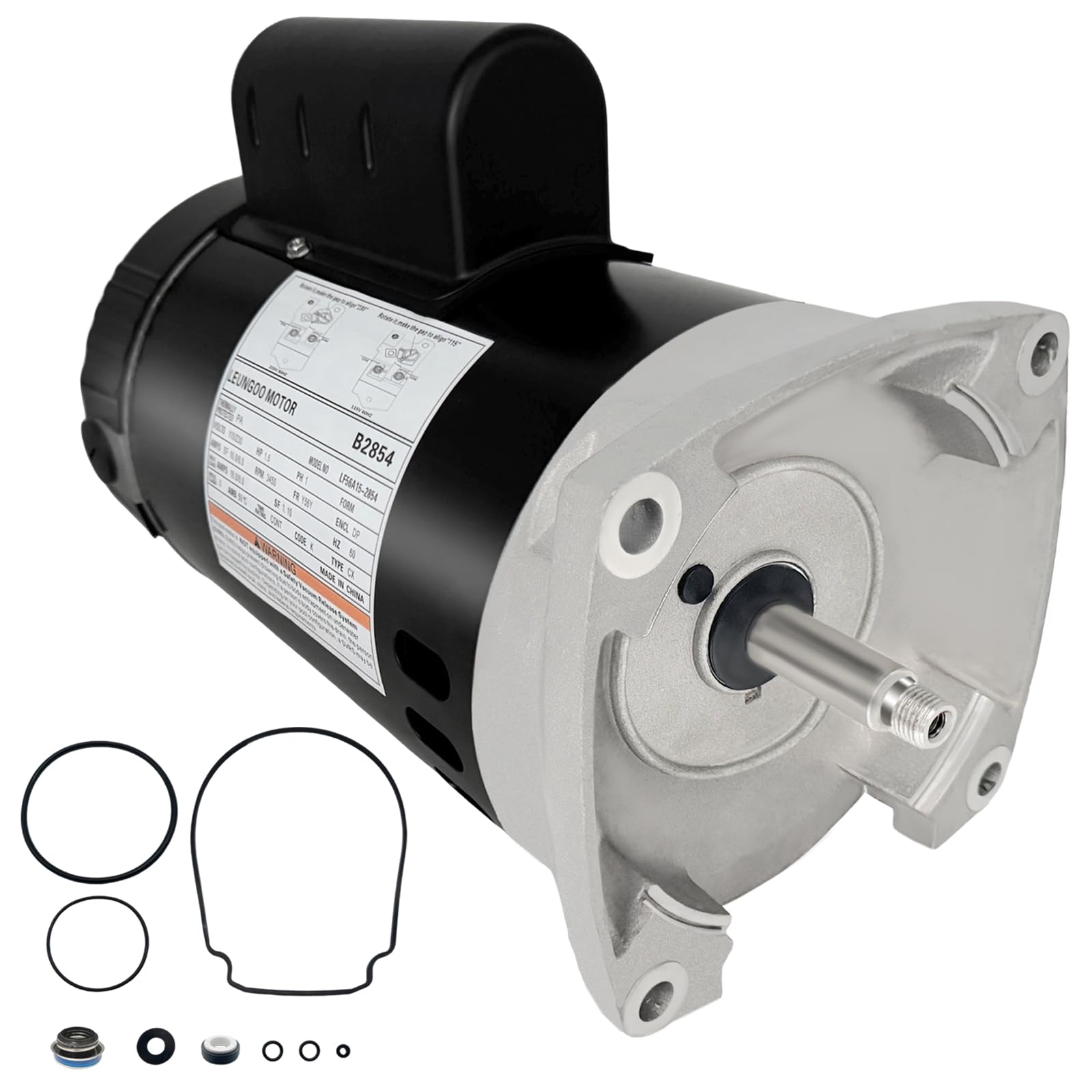 B2854 1-1/2HP, Replaces Century/AO Smith Pool Pump Motors,1.5HP,115 ...