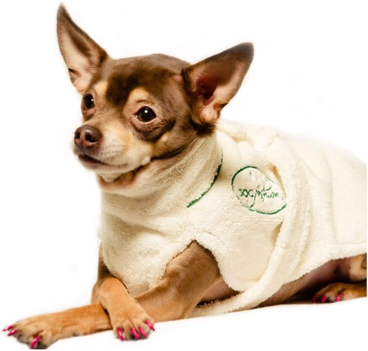 Amazon.com: Yap Dog Fashion 100% Cotton Dog Bathrobe (Teacup)