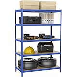 Yaheetech Heavy Duty 5 Tier Metal Storage Shelf Racking Boltless Garage ...