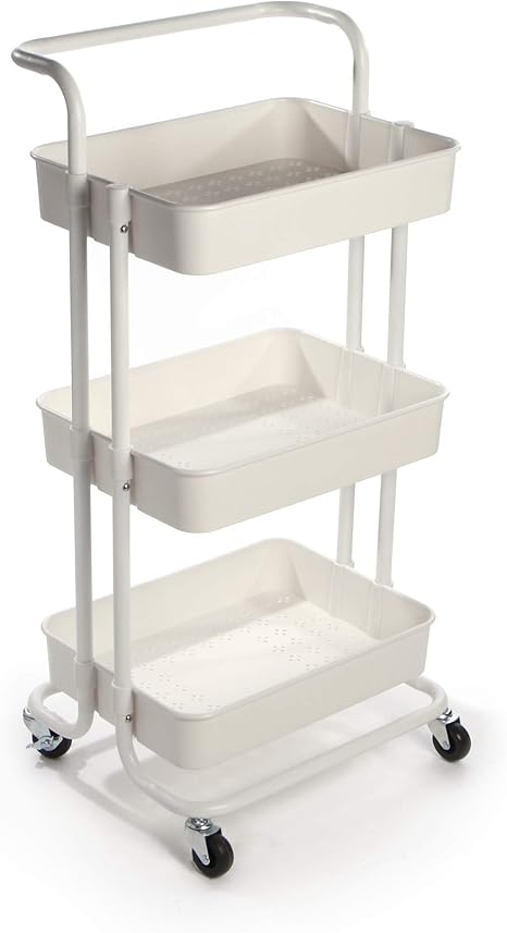 Maison & White 3 Tier Storage Trolley | Bathroom and Kitchen Trolley ...