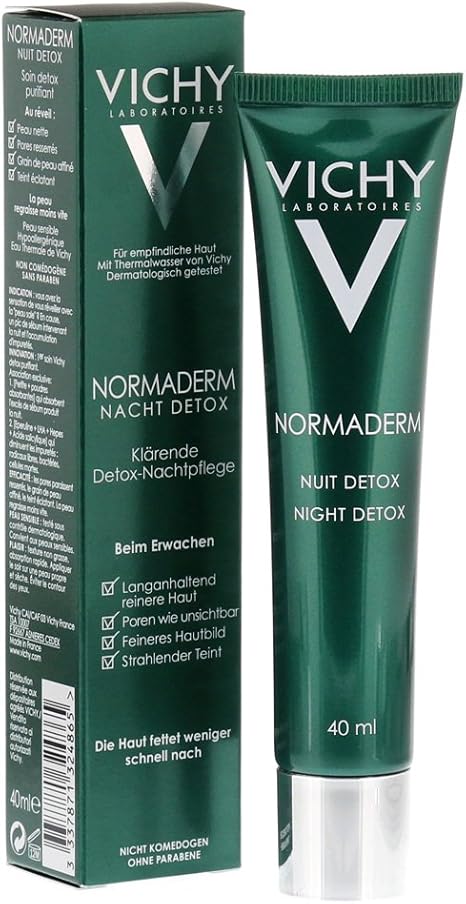 Vichy Normaderm Night Detox Anti-imperfection Clarifying Care 40ml ...