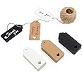 Amazon.com: 150ct Kraft Gift Tags Labels with String (3 Colors ...