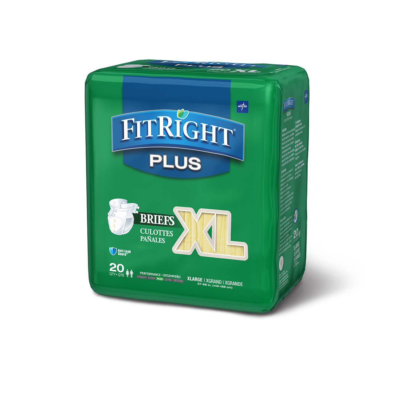 Amazon.com: FitRight Plus Adult Diapers, Disposable Incontinence Briefs ...