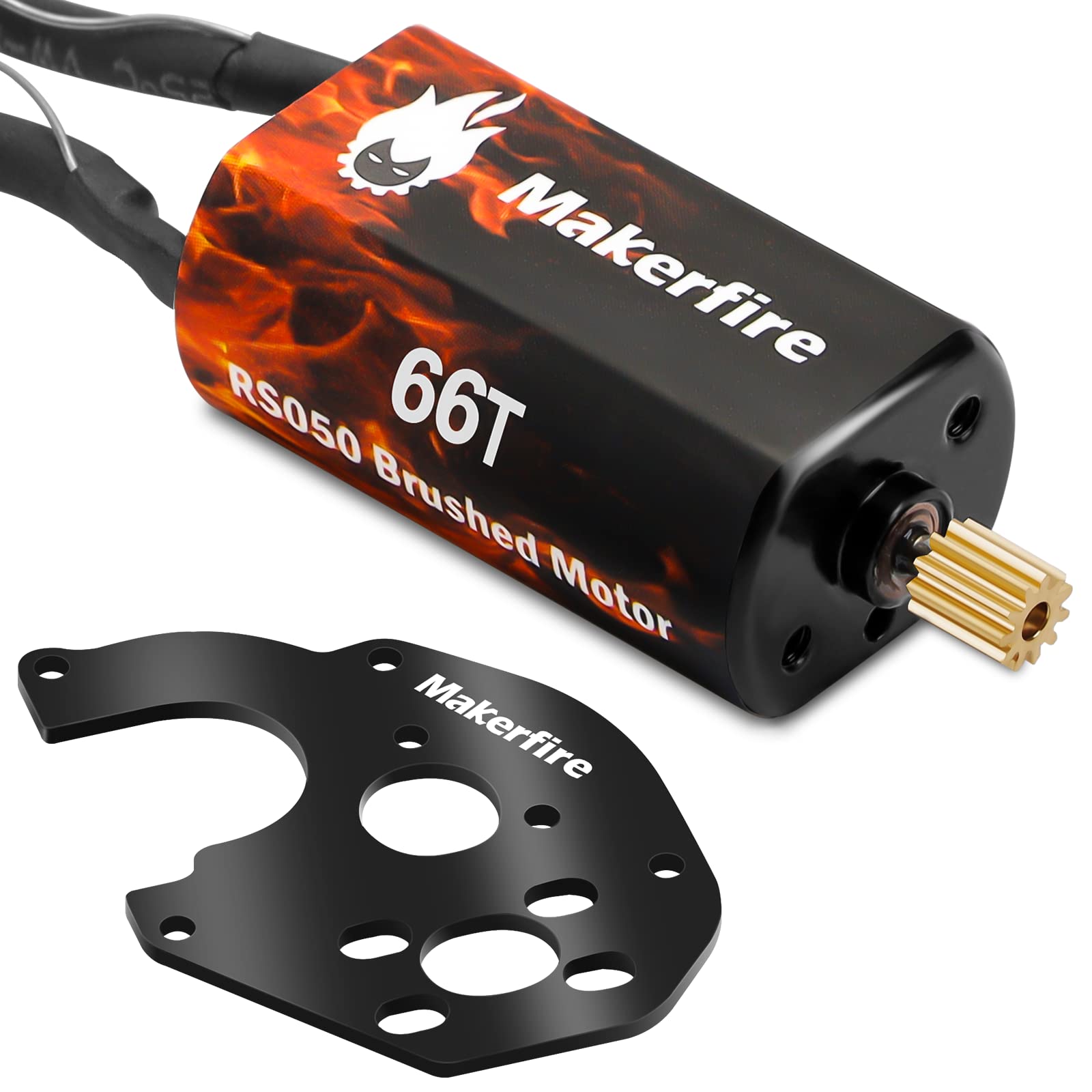 RC Motor 050 66T Brushed Motor with Mount and Big Metal Gear for SCX24 ...