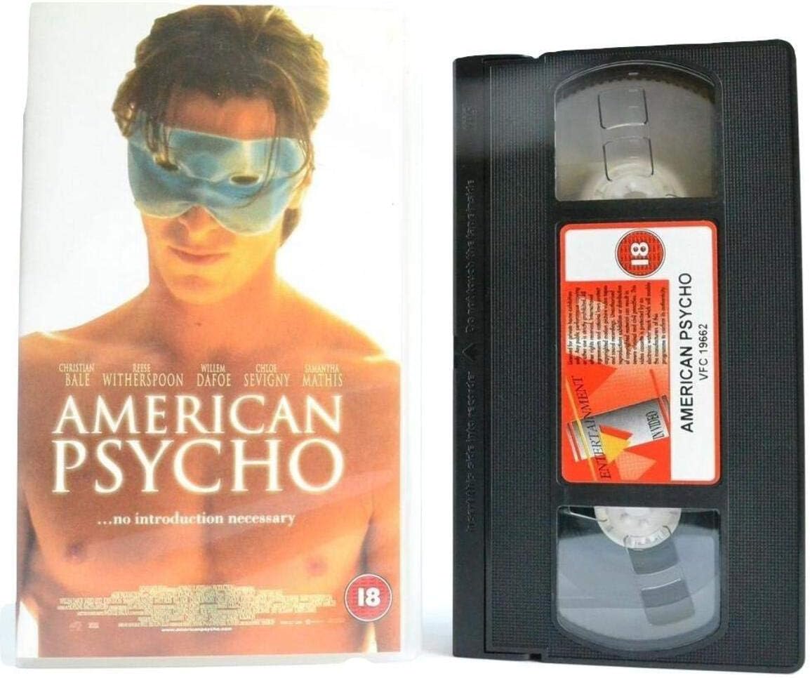 Amazon.com: American Psycho [VHS]: Christian Bale, Justin Theroux, Josh ...