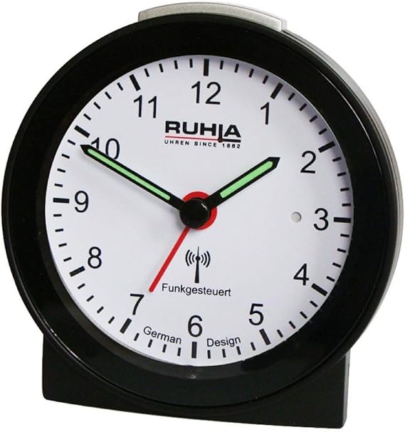 Ruhla Wecker Analoger Funkwecker Modell RC-256-0 No Tick : Amazon.de ...