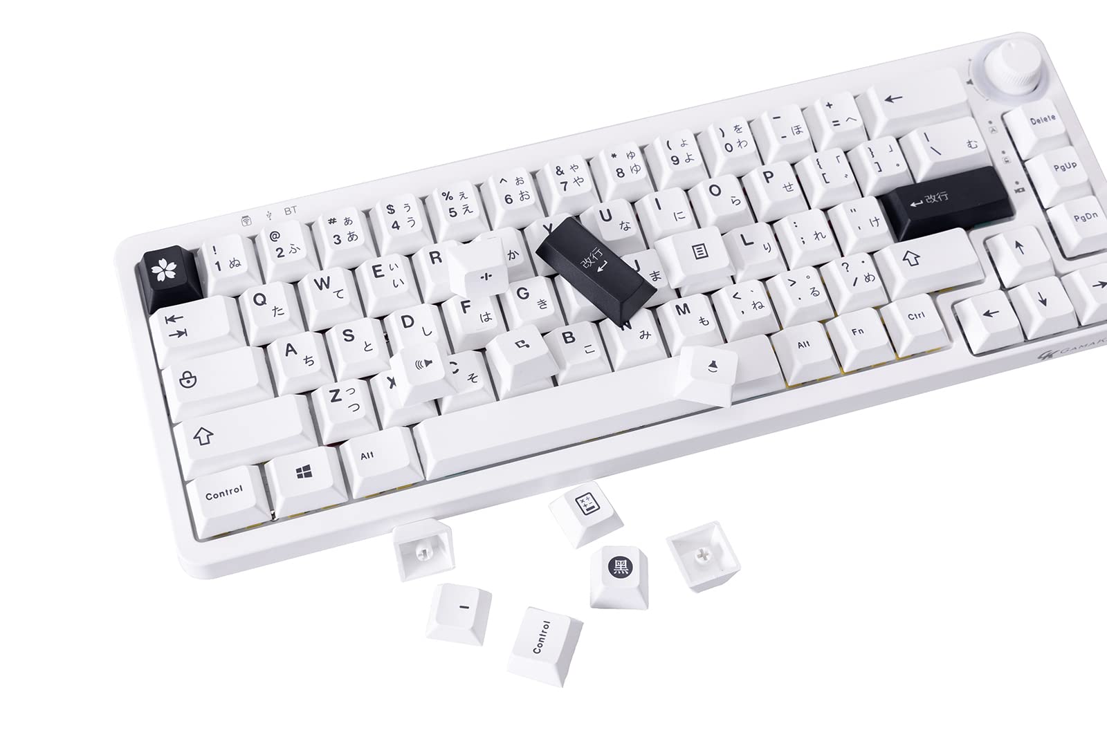 Mua GK GAMAKAY White Japanese Keycaps 129 Keys Cherry Profile PBT Dye ...