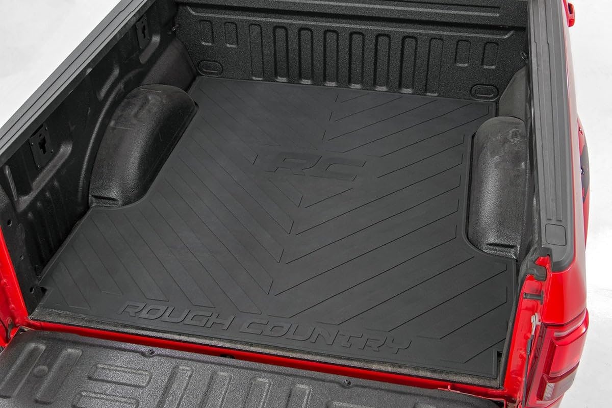 Rough Country Rubber Bed Mat for Chevy Silverado & GMC Sierra 1500 ...