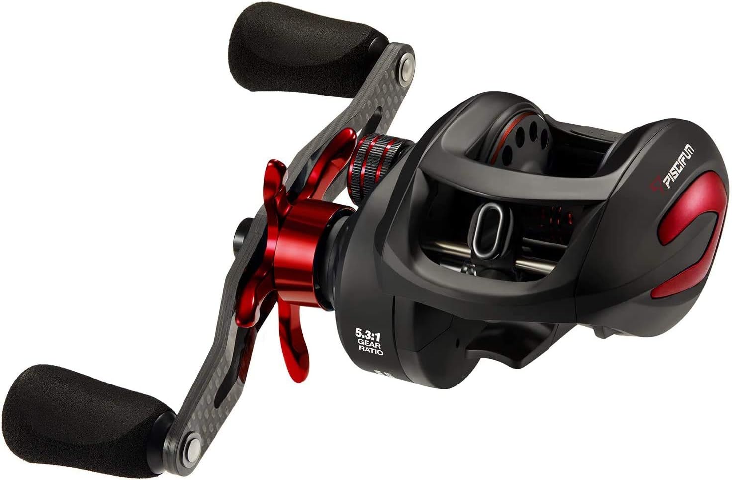 Piscifun Phantom X Baitcasting Fishing Reels, Left handed 5.3:1 Gear ...
