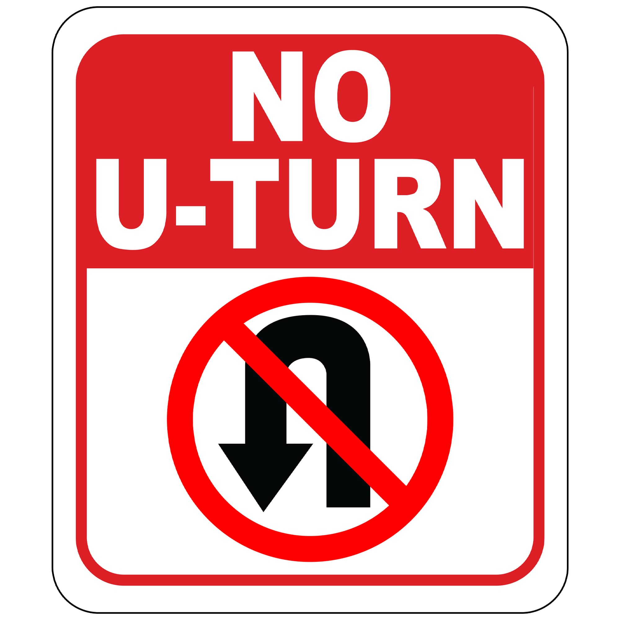 Mua No U-Turn Allowed Aluminum Composite Outdoor Sign - Street Signs ...