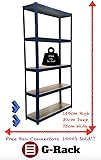 SET 3 HEAVY DUTY 5 TIER SHELF SHELVING UNITS. GARAGE STORAGE RACKING ...